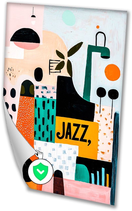 Moderne abstracte wanddecoratie jazz - Jazz posters - Posters patronen ...