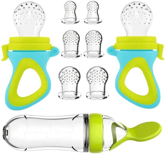 S&E 9-delige Baby Voedingsset – Voor Rijstpap & Fruithapjes – Met ...