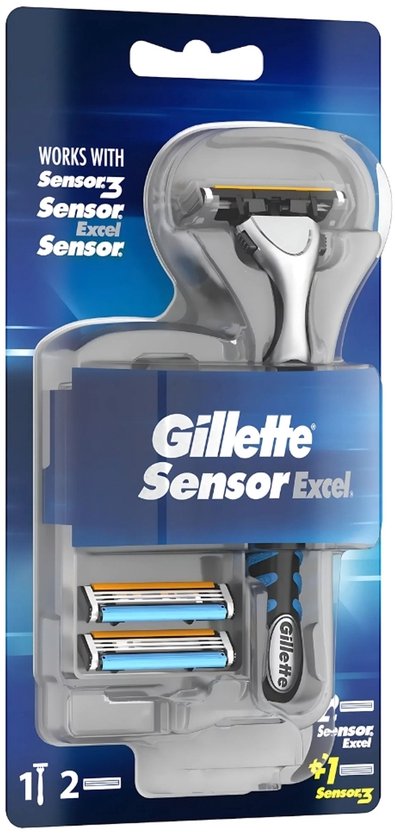 Gillette - Sensor Excel - Scheerset - Gladde scheerbeurt - Houder & 2 ...