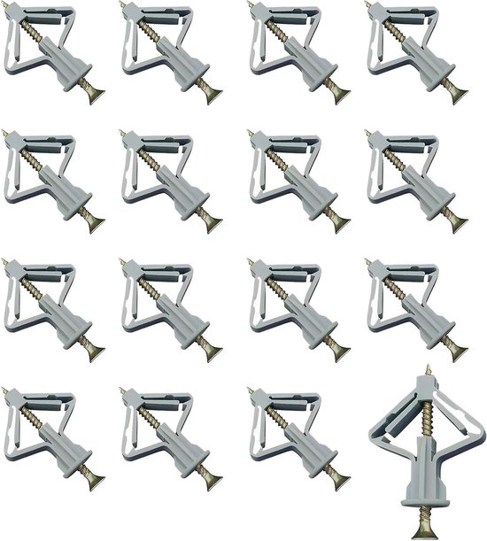 200 stuks hollewandpluggen set met schroeven voor gipsplaat- en ...