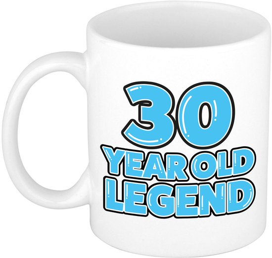 Bellatio Decorations Verjaardag cadeau mok 30 jaar - al zo oud - legende - blauw - 300... | bol