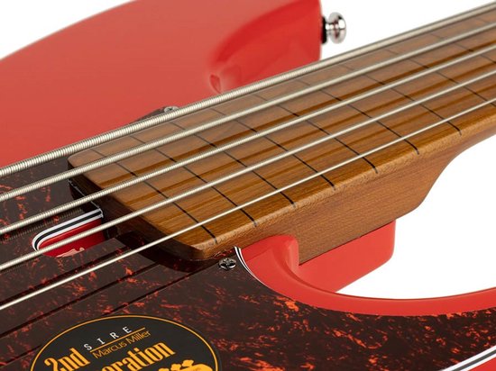 Sire Marcus Miller P5 Fretless 2nd Gen Alder 5 Dakota Red - Elektrische ...