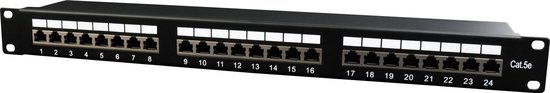 CAT6 24 poorts patchpanel STP - Server kast | bol