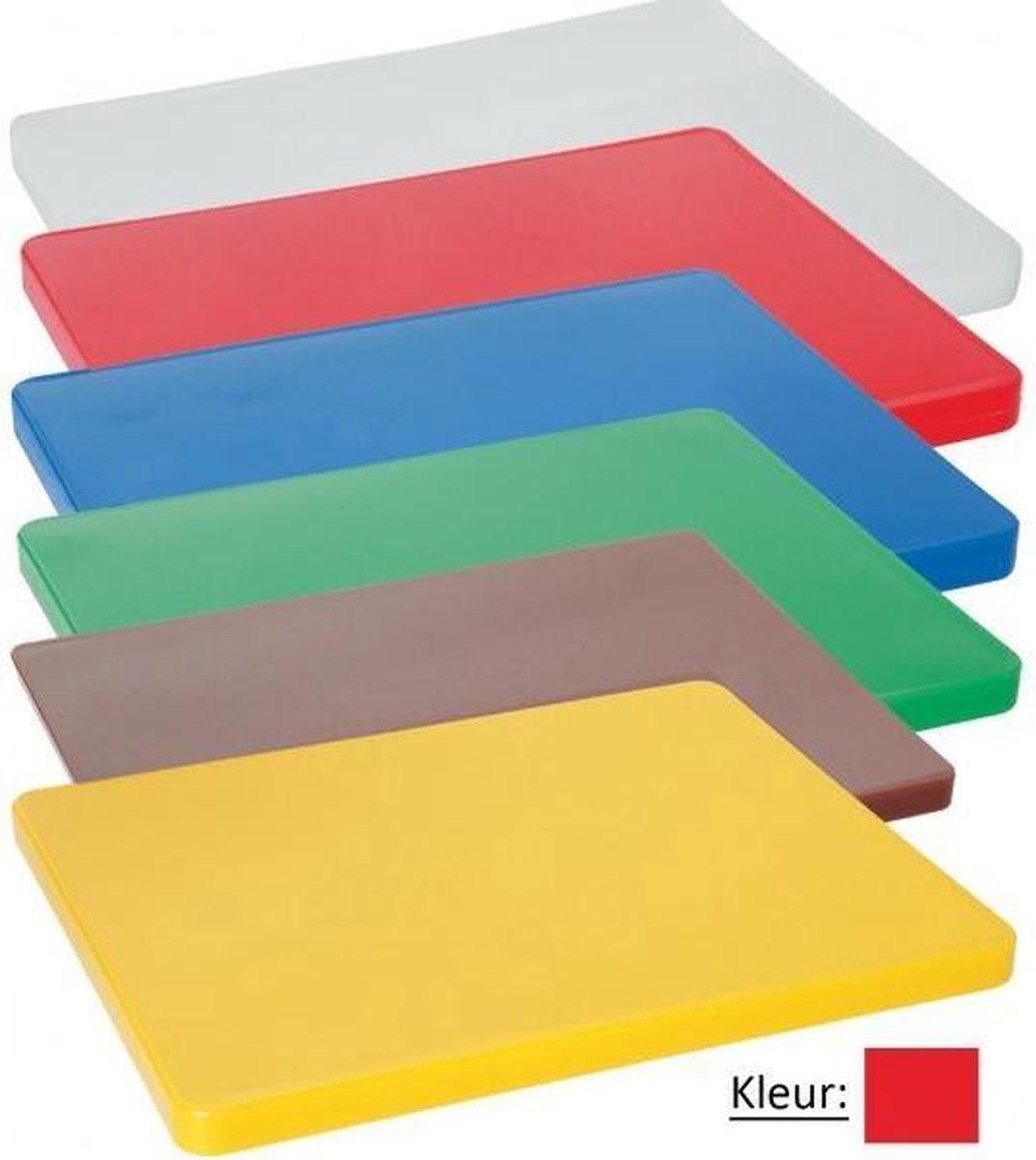 Snijplank HACCP 45x30cm Rood (Rauw vlees) | bol.com