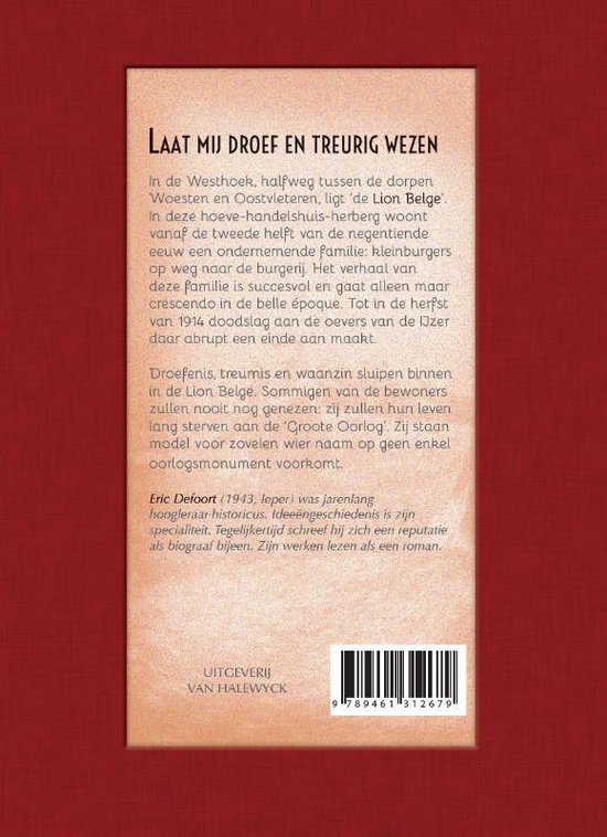 Laat mij droef en treurig wezen, Eric Defoort | 9789461312679 | Boeken ...
