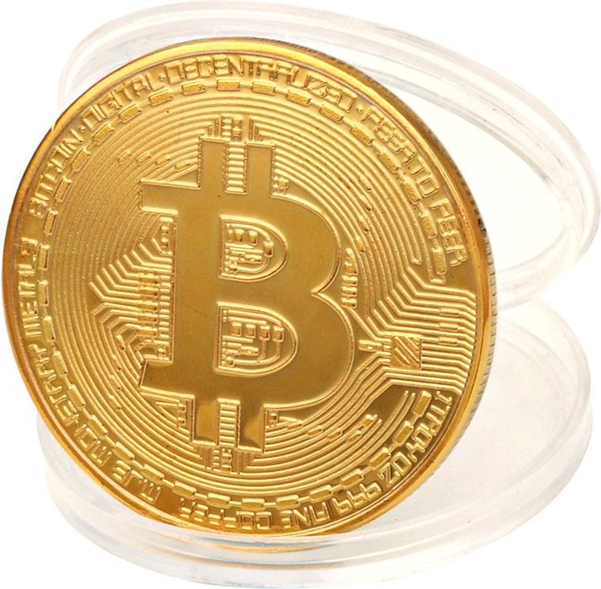 Goudkleurige Bitcoin Souvenir Verzamelaars Munt | bol.com