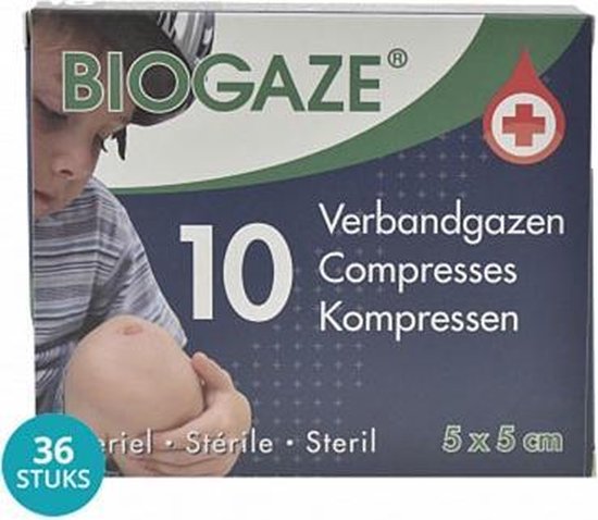 Biogaze Verbandgazen Steriel 5x5cm Voordeelverpakking | bol.com
