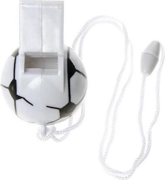 LG-importations Sifflet de football avec cordon Zwart/ blanc | bol.com