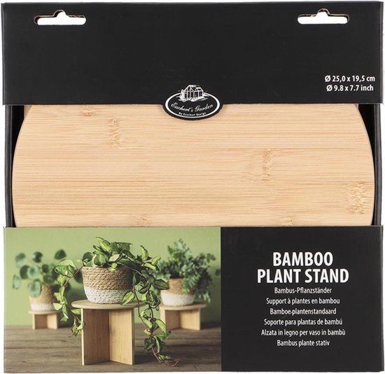 Esschert Design Plantentafeltje bamboe L dia25x19,5cm | bol