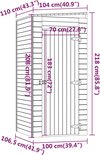 vidaXL - Tuinberging - 100x310x218 - cm - geïmpregneerd - grenenhout | bol