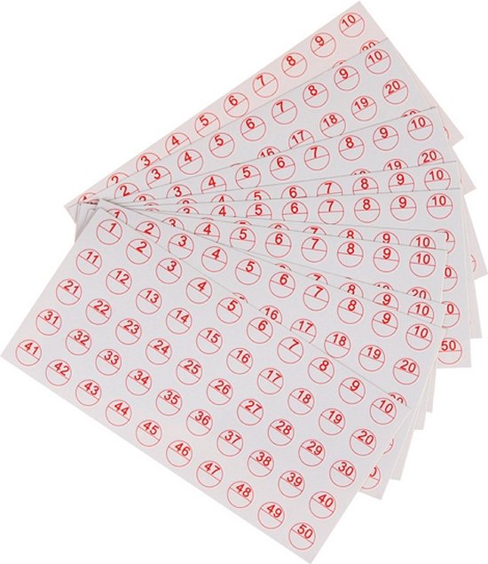 Diamond Painting cijfer stickers (10 vellen) | bol