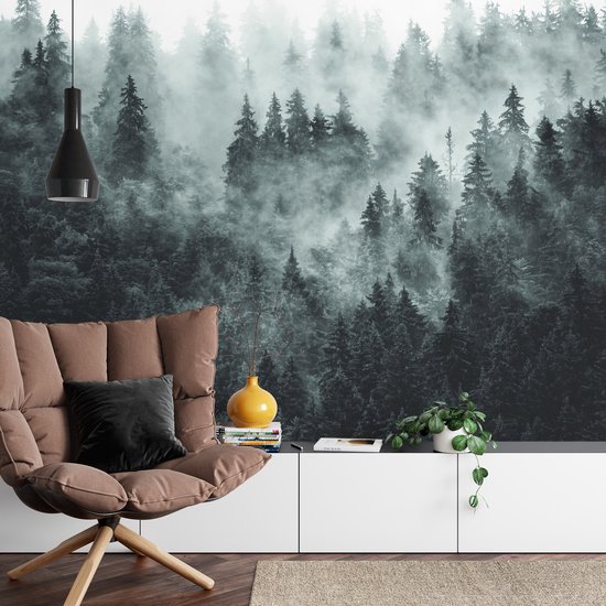 Fotobehang Bos In Mist | bol.com