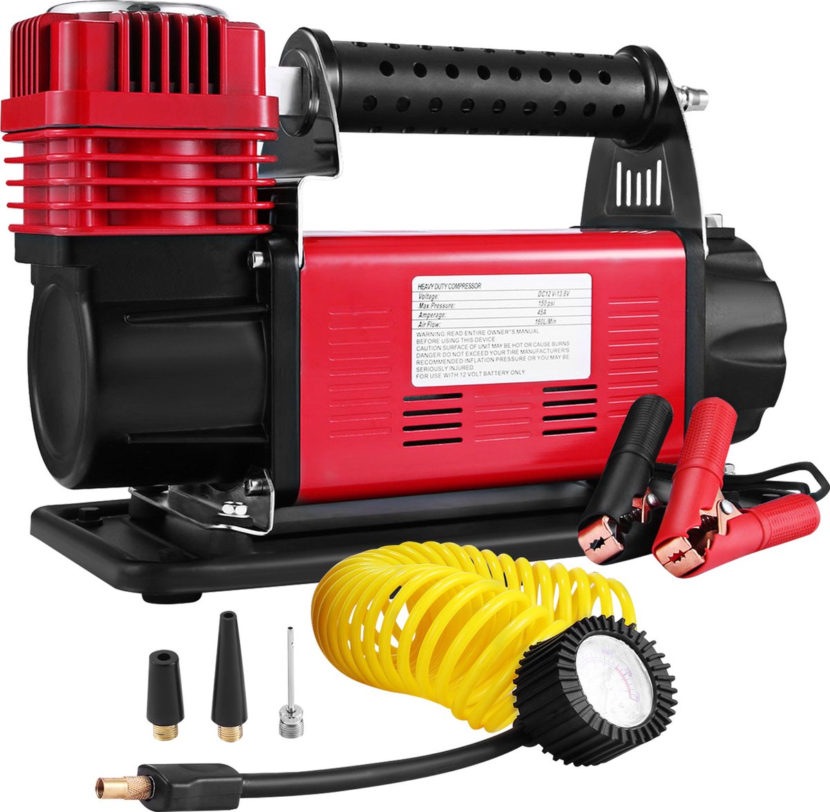 VEVOR Draagbare Luchtcompressor 12V-150PSI-met Ingebouwde Luchtfilter ...