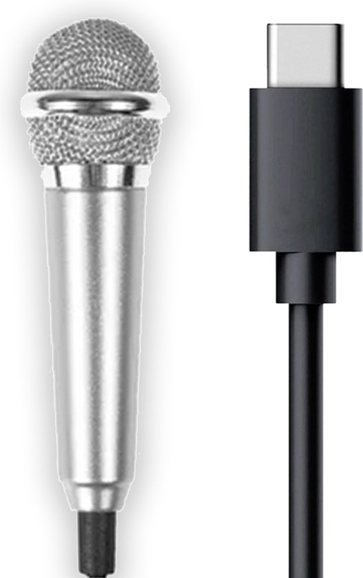 MiniTune Mini Microfoon voor Telefoon - Zilver - Schattige Mini ...