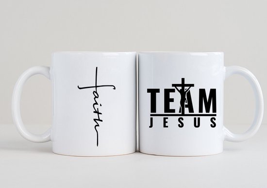 2 Christelijke Mokken - Faith + Team jesus | bol