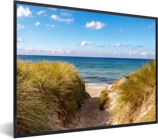 Fotolijst incl. Poster - Strand - Wolken - Duitsland - 80x60 cm ...