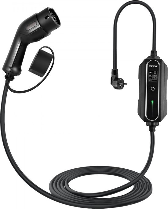 Dakta® Draagbare EV-oplader Kabeltype 2 Schuko 2-pins Stekker 16 A 7,5 ...