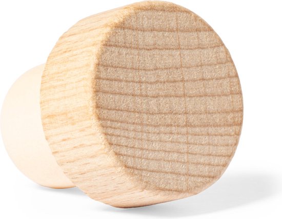 Herbruikbare wijnstopper - Flessendop - Flesafsluiter - Vacuum - Hout ...