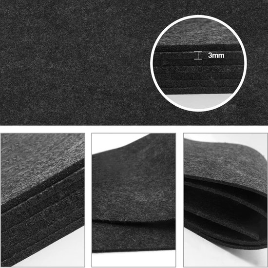 Viltrol, vilt, per meter, 30 cm x 250 x 3 mm, viltrol, decoratief vilt ...