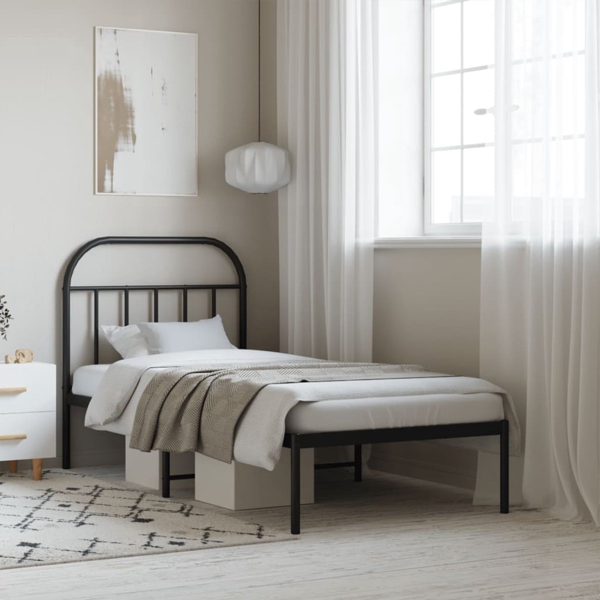 The Living Store Bedframe Klassiek - Metalen Constructie - Metalen ...