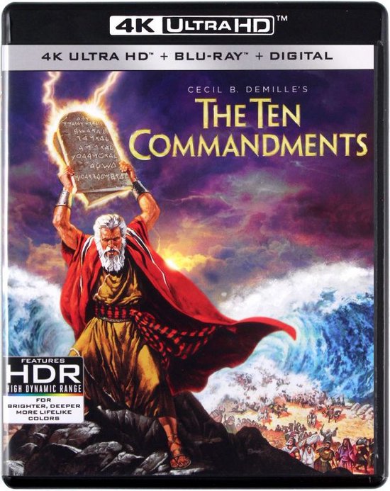De Tien Geboden [Blu-Ray 4K]+[Blu-Ray], Charlton Heston | Dvd's | bol