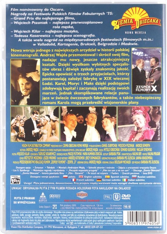 Ziemia Obiecana [DVD] (Dvd), Wojciech Pszoniak | Dvd's | bol