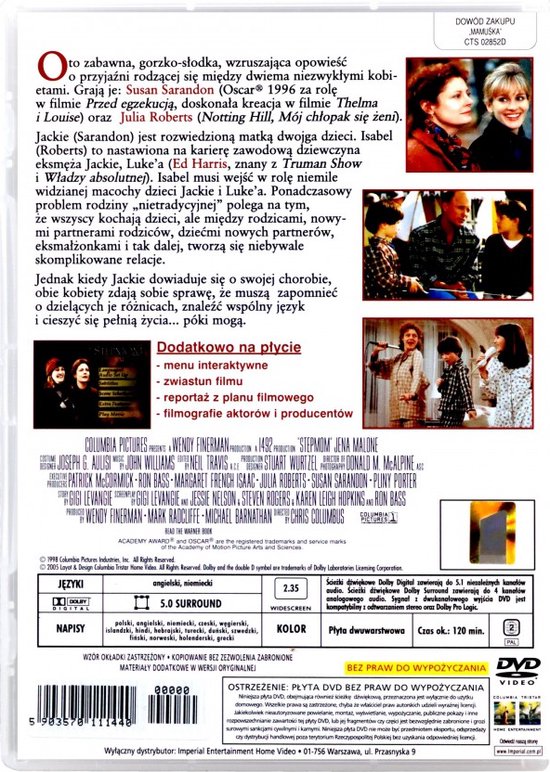 Stepmom [dvd] Dvd Jena Malone Dvds