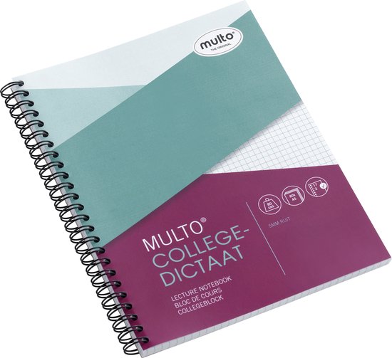 Multo collegeblok - A5 - 17-rings - met ruit 5mm - schrijfblok - MU ...