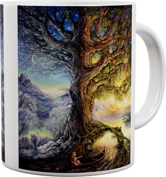Josephine Wall Fantasy Art - Tree Of Time - River Of Life - Mok 440ml ...