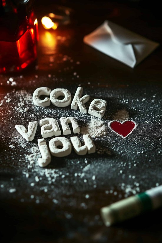 Coke Van Jou Poster | Tekst Poster | Quote Poster | Coke Poster | Retro ...