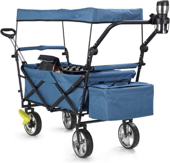 Opvouwbare Premium Handkar Incl. Dak Met UV-Bescherming - Handkar Met ...