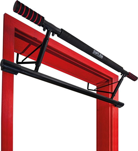 Premium 3-in-1 deurpost optrekstang - dips & push-ups - 20 cm hoogte ...