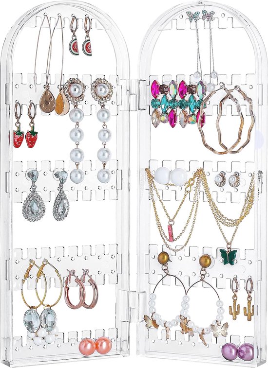 Opvouwbare Acryl Sieraden Organizer - 5 Laags met Opslag voor Oorbellen ...