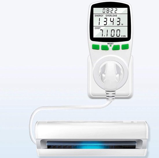 Stroommeter met overbelastingsbeveiliging 3600 W - energiemeter ...