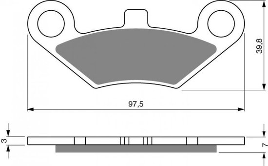 goud fren remblok voor polaris 850 sportsman xps forest 2012 tot 2014 ...