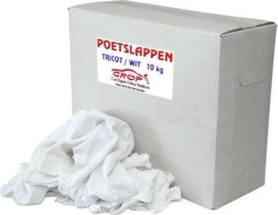 Poetsdoeken Wit - 10kg doos | bol