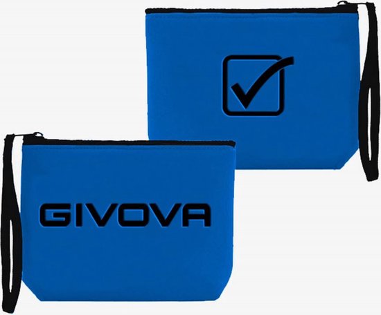 Hand bag givova pochette neoprene royal-black, | bol