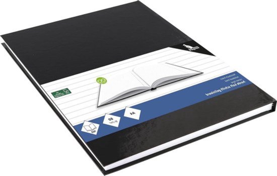 Schriften A4 ruitjes 10mm Zwart Notitieboek 80 gram 80 pagina's 29.7x21 ...