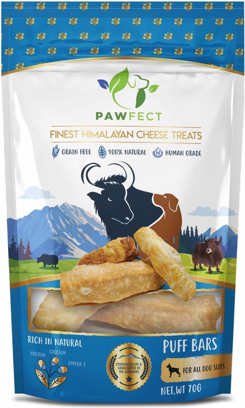 Pawfect Chew Puff Bars - Hondensnacks - 70 g | bol