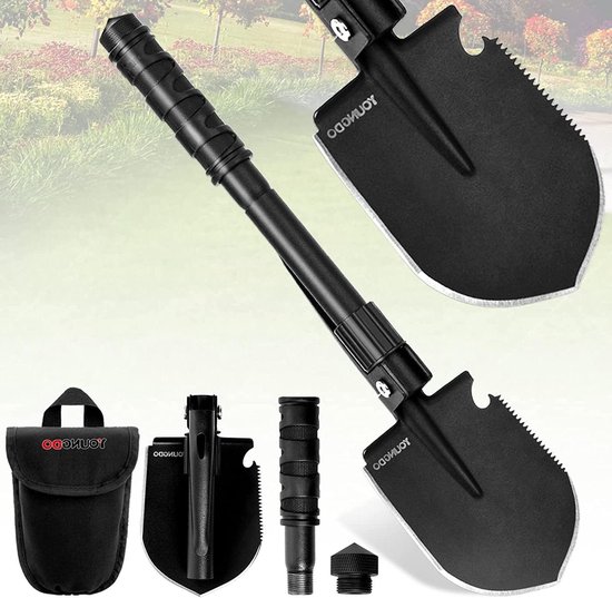 Inklapbare schep met 10 functies - multifunctionele roestvrije spade ...