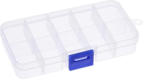 Transparante Opbergdoos met 10 Verstelbare Compartimenten | bol