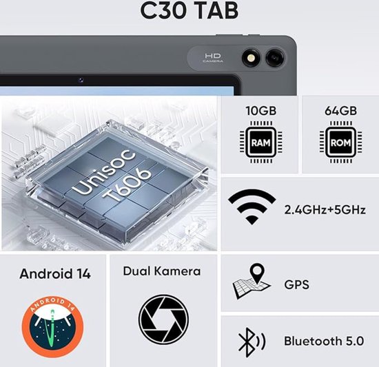 Equivera Kindertablet - Kinder Tablet - Tablet voor Kinderen ...