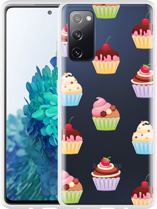 Cazy Hoesje geschikt voor Samsung Galaxy S20 FE - Cupcakes | bol