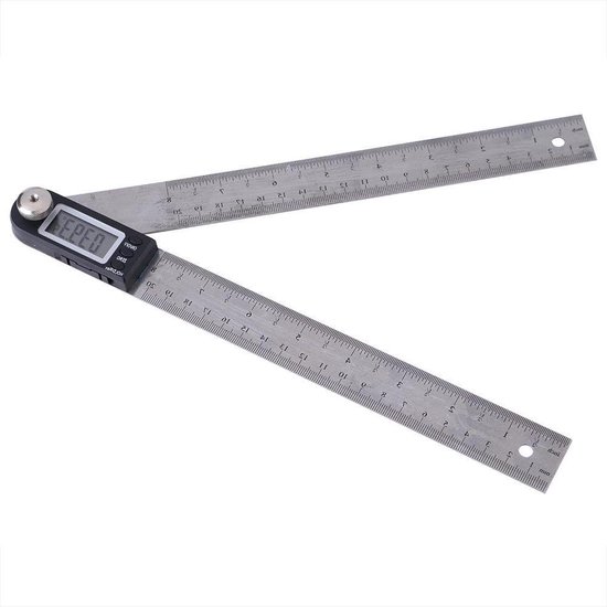 LCD Digitale Hoekgradenboog Gereedschap Ruler Meet 0.05 ° 200 mm - 7.9 ...