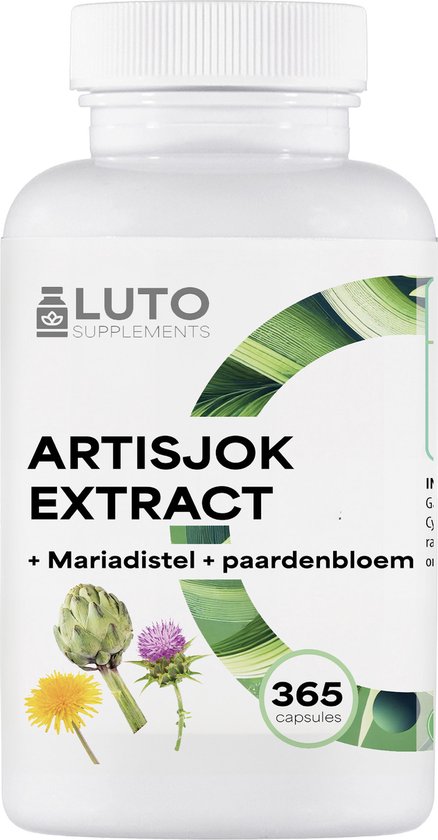 Artisjok Extract Complex - 365 Capsules - Echt 20:1 Artisjok Extract (2 ...