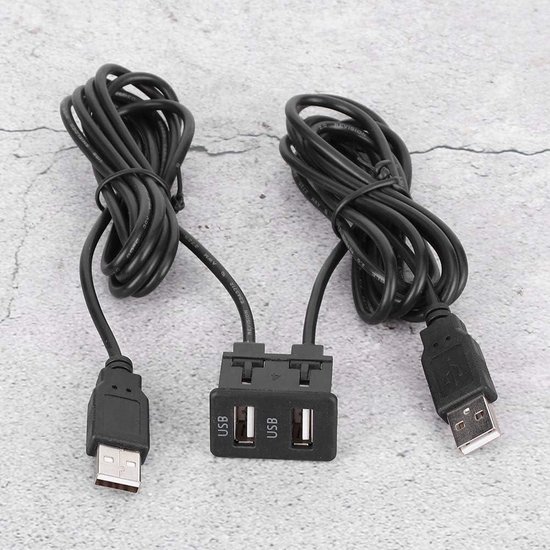 Content in HTML | 15 M - Dubbele USB-dashboardkabeladapter ...