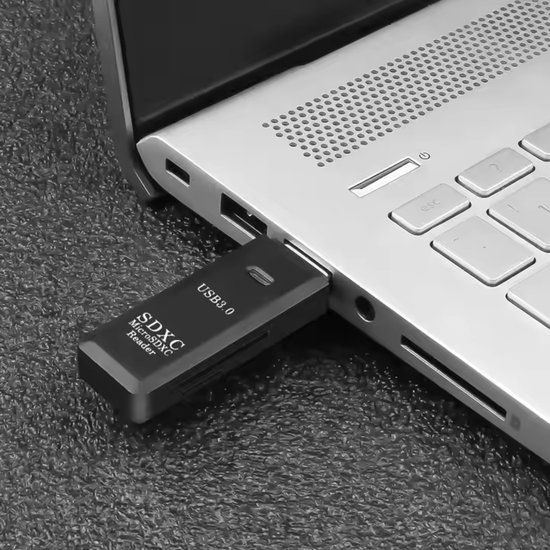 Mini Superspeed 2-in-1 USB 3.0 Kaartlezer – Voor SDHC, SDXC, Micro TF ...