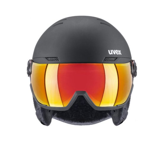 Skihelm - Uvex Visor Junior Zwart | bol