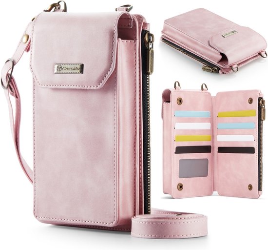 CaseMe Me40 Crossbody Telefoontasje met Kaarthouder en Koord ...
