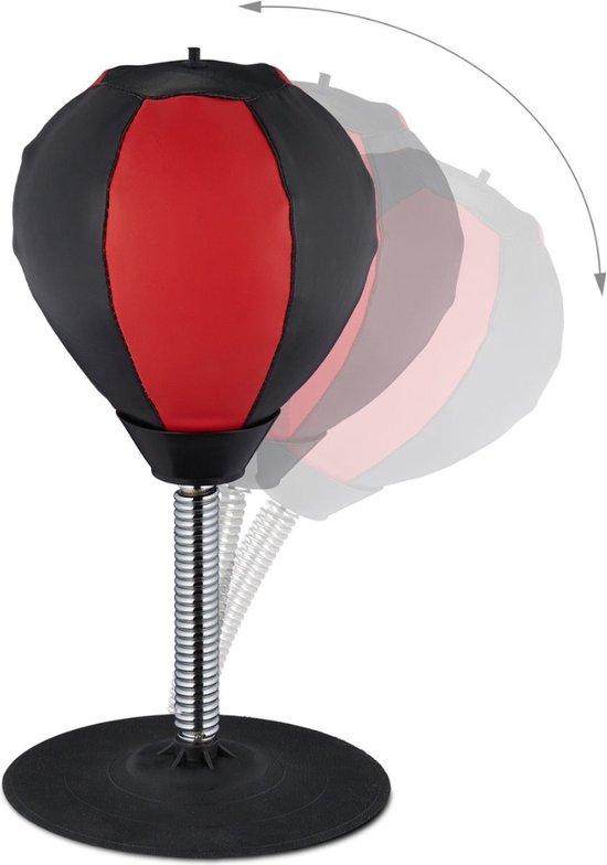 Bureau boksbal - voor kantoor en thuis - met zuignap - staande boxbal ...